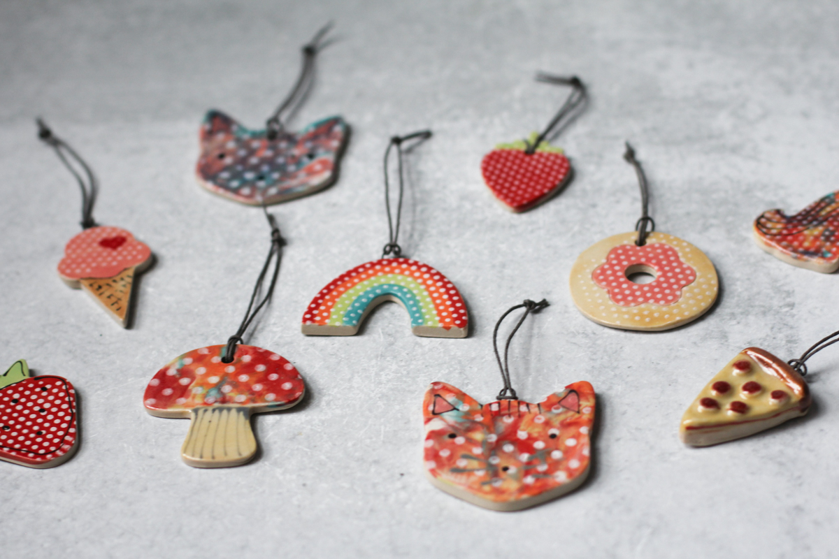 Handmade Ceramic Ornaments - Medium - Abby Berkson Ceramics